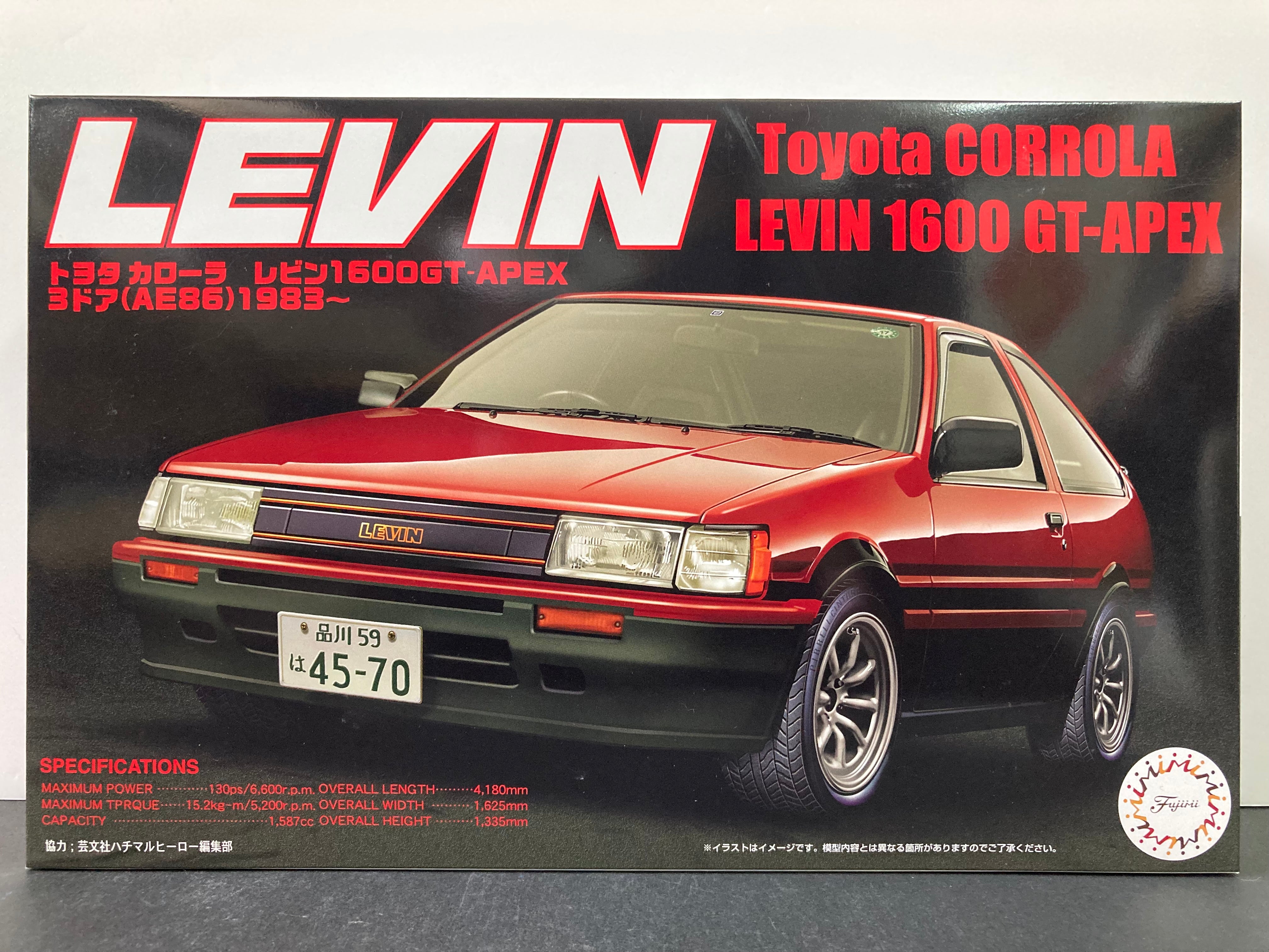 ID-9 Toyota Corolla Levin GT-Apex AE86 Year 1983 3 Door Coupe Zenki Ea