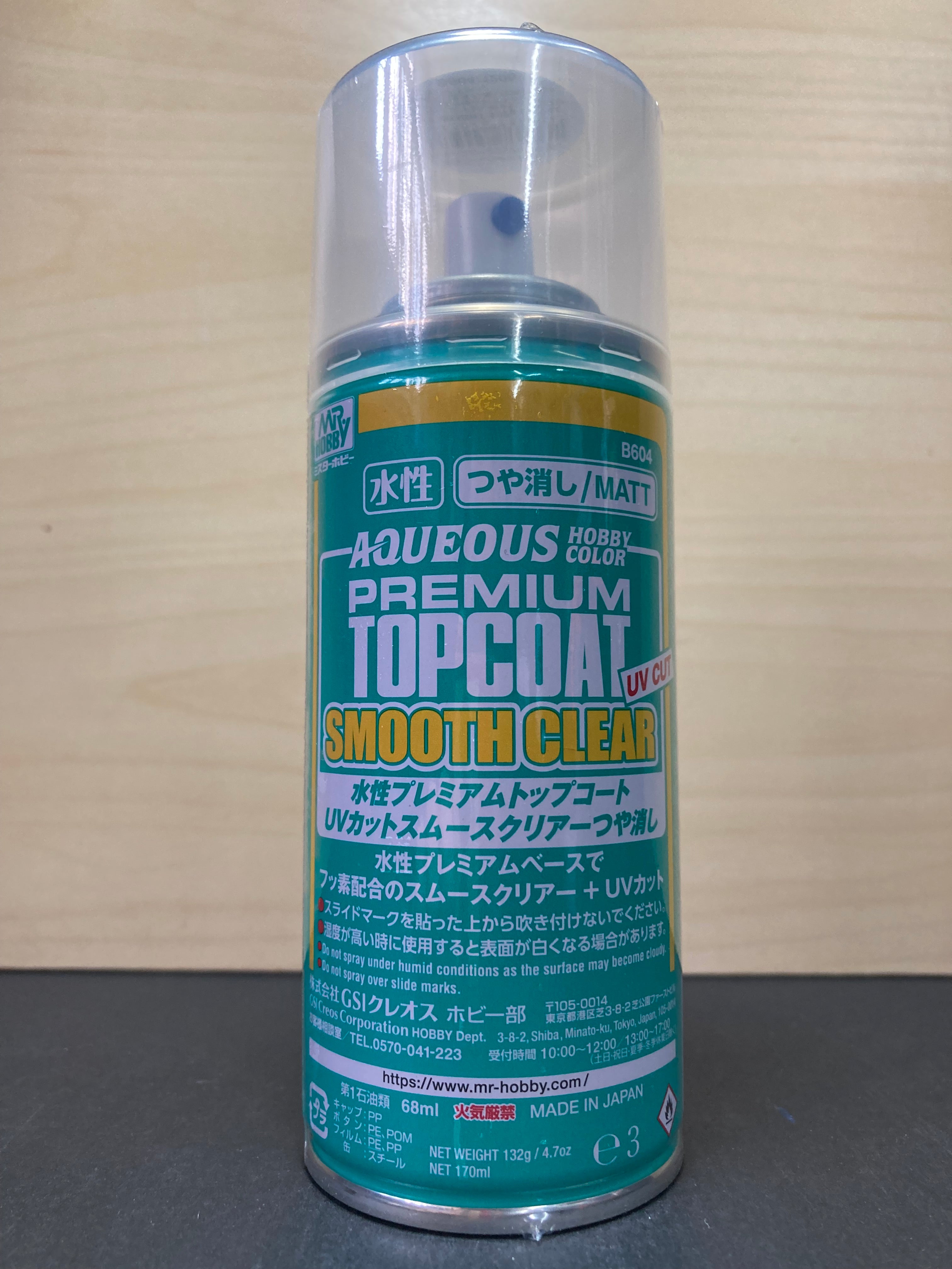 Mr. Top Coat - Premium Topcoat Water-Based Clear Finishing Spray Smoot