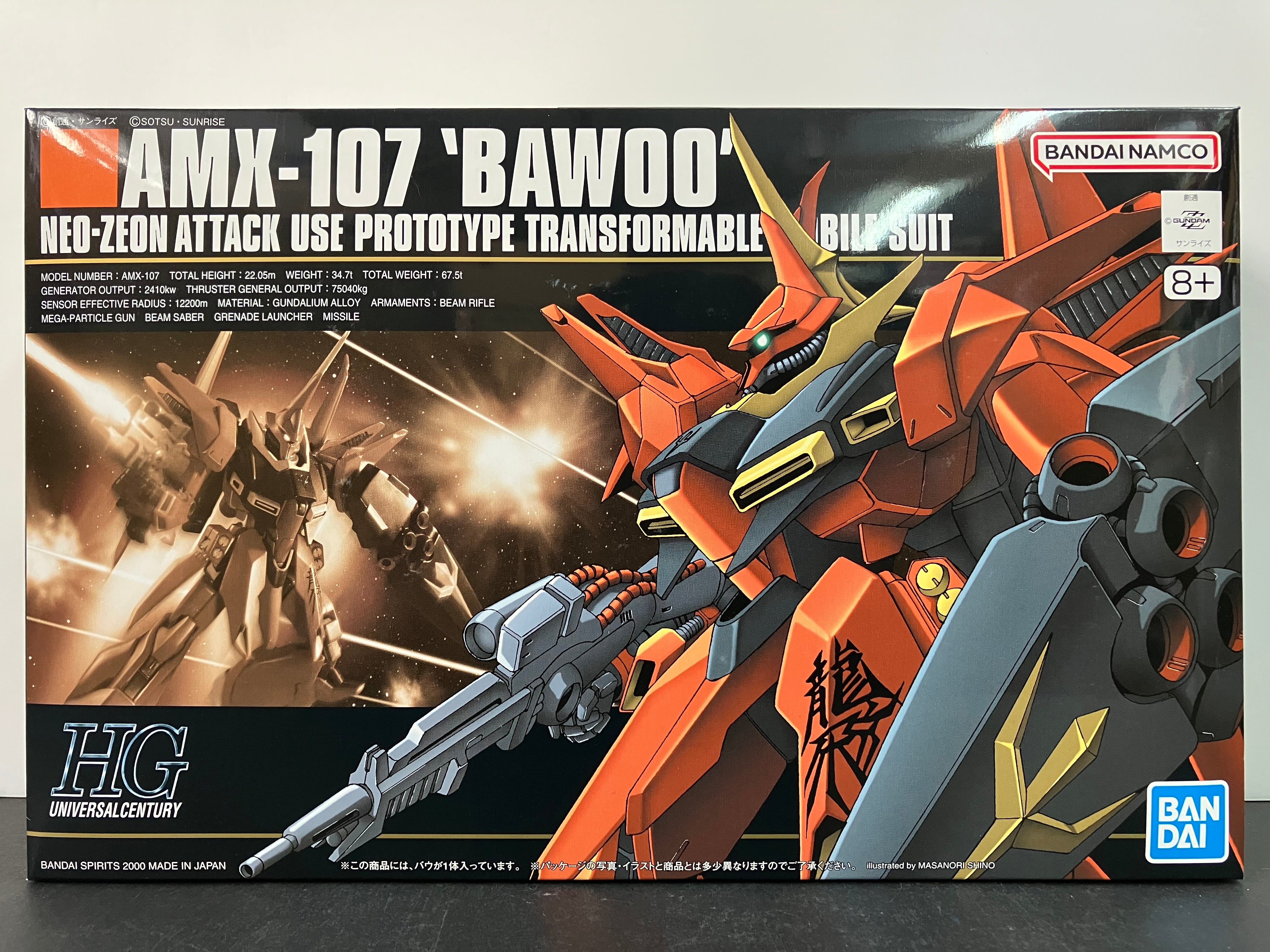 HGUC 1/144 No. 015 AMX-107 Bawoo Neo-Zeon Attack Use Prototype Transfo