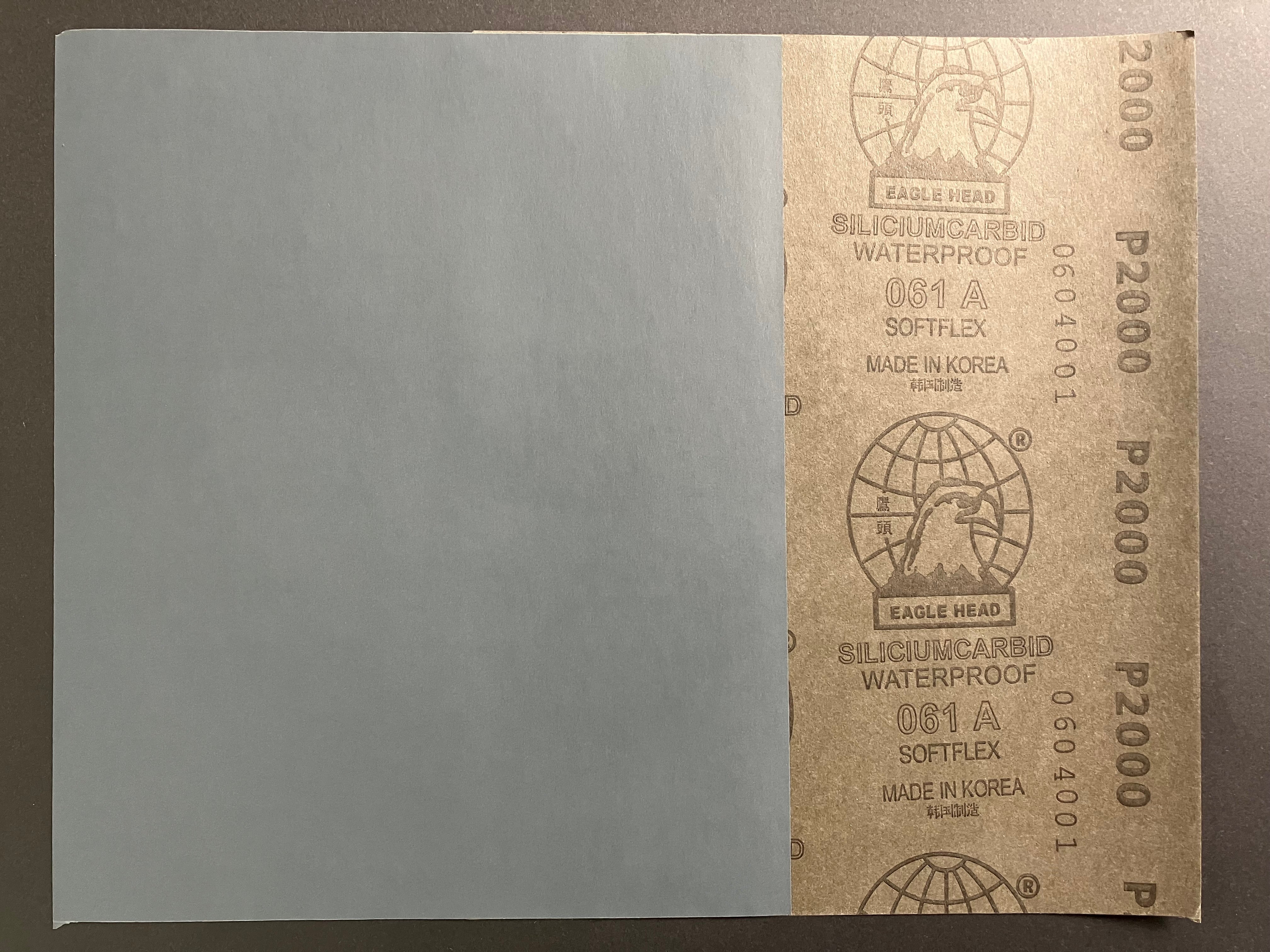 Siliciumcarbid Waterproof Softflex Wet & Dry Abrasive Paper P2000 [碳化矽