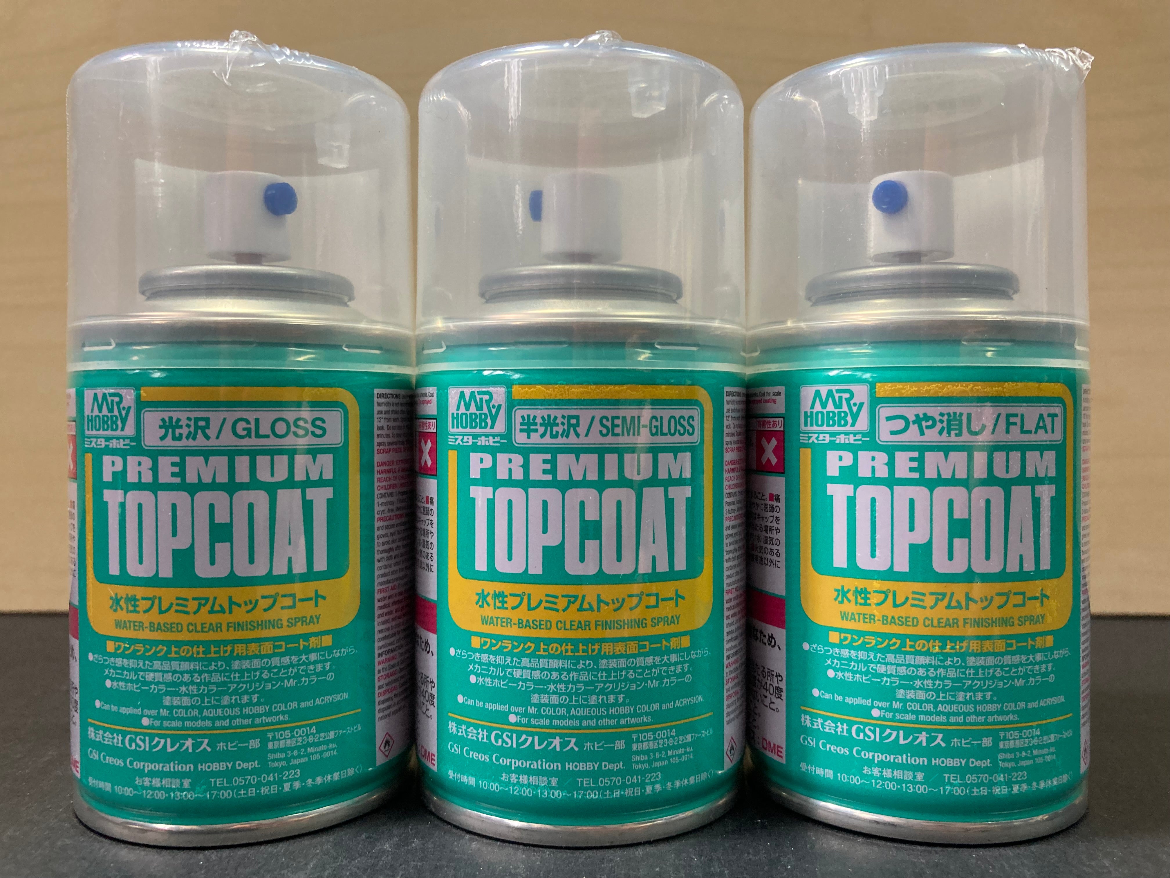 Mr. Top Coat - Premium Topcoat Water-Based Clear Finishing Spray 高級水性透