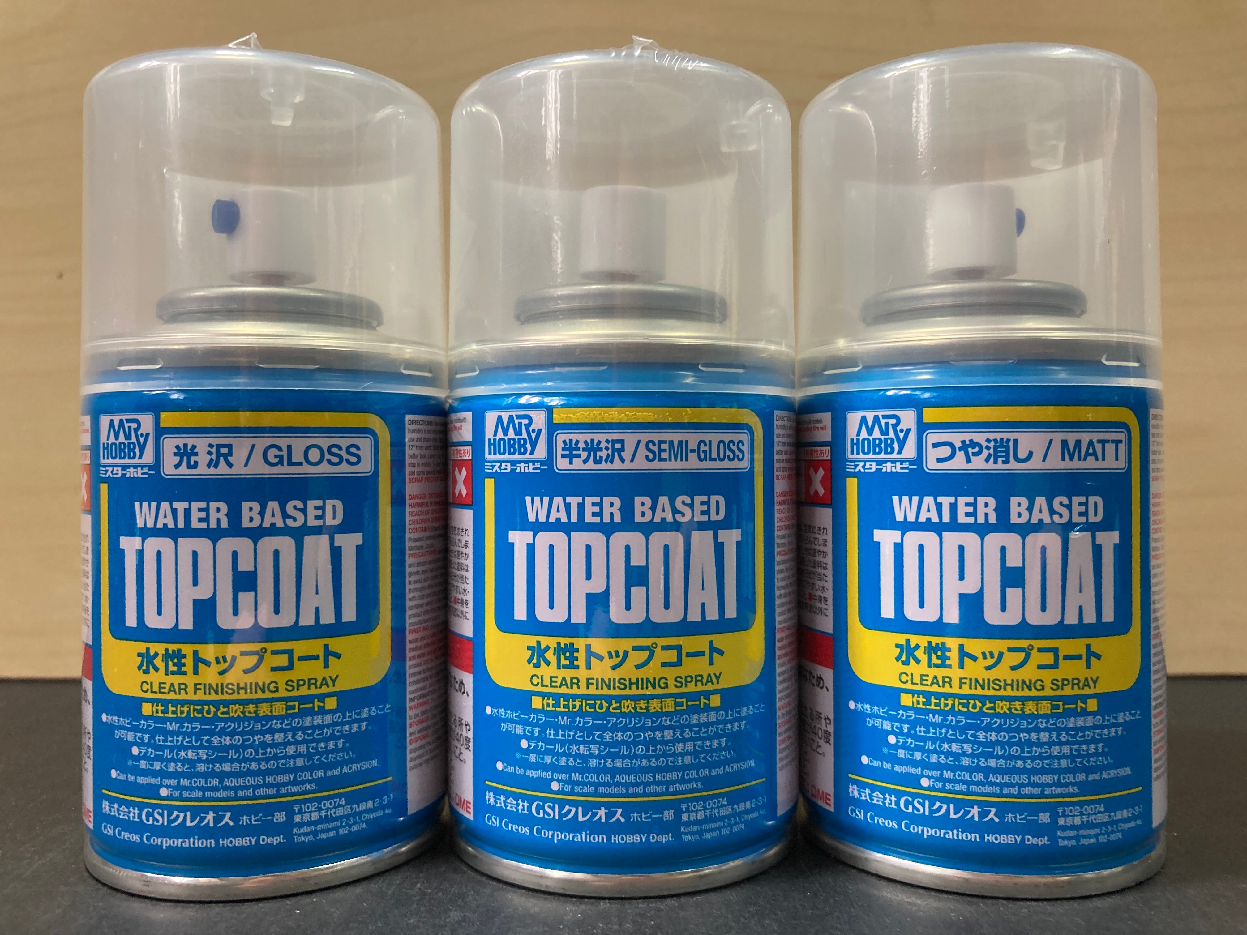 Mr. Top Coat - Water Based Topcoat Clear Finishing Spray 水性透明光油/保護漆