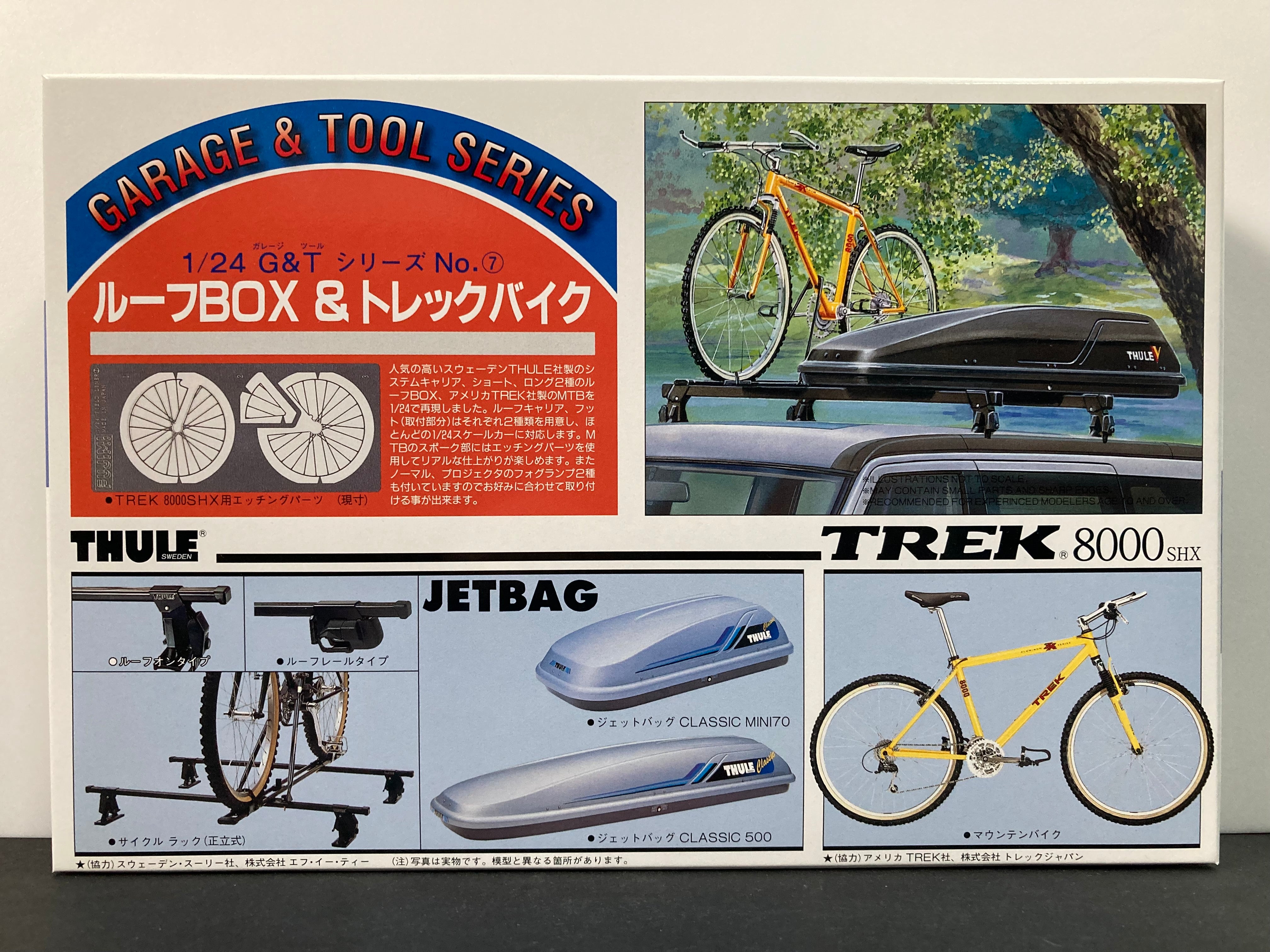 Garage & Tools Series No. 7 Roof Box & Trek Bicycle