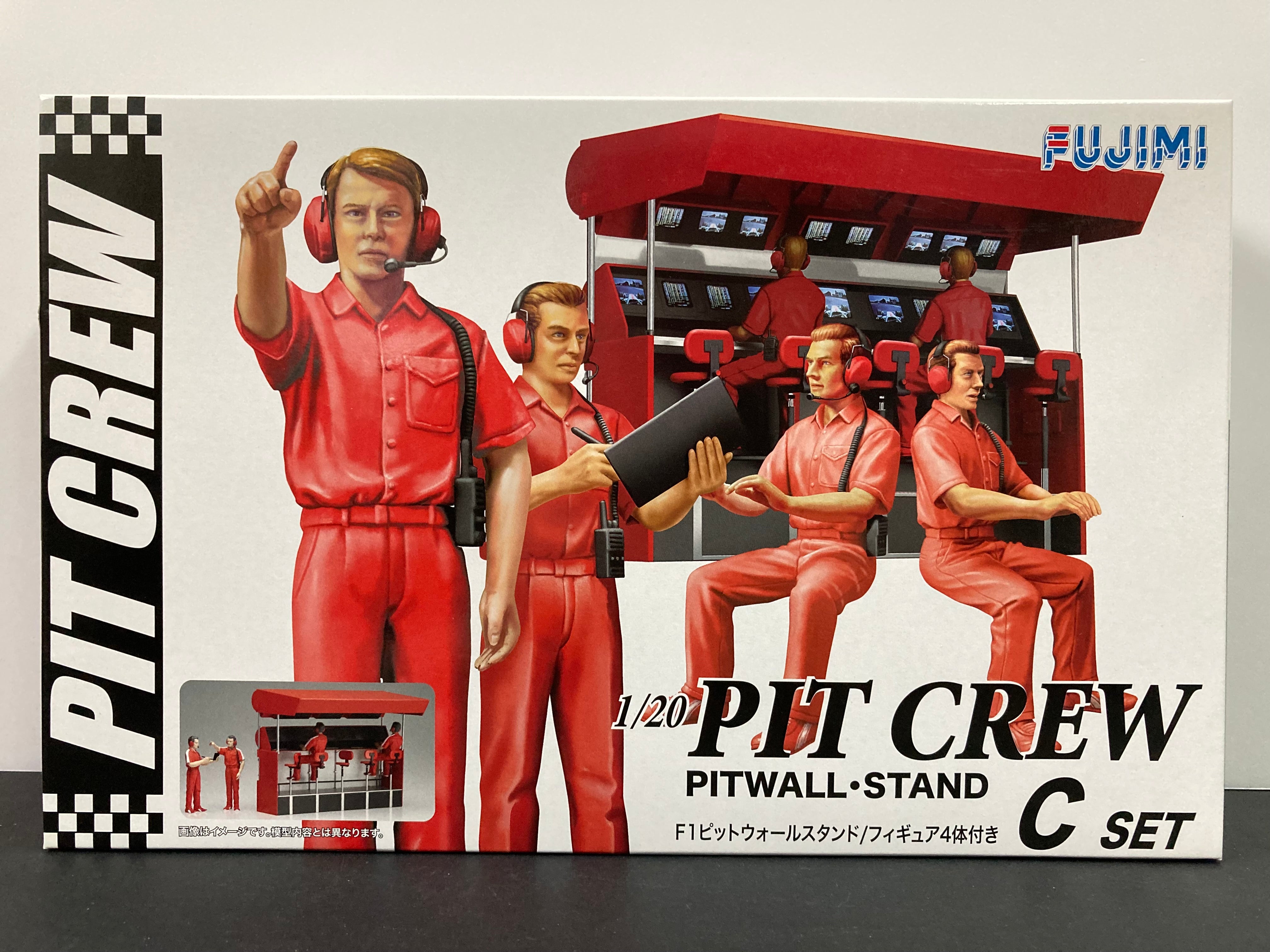 Garage & Tools Series No. 25 Pit Crew [Pitwall & Stand] C Set