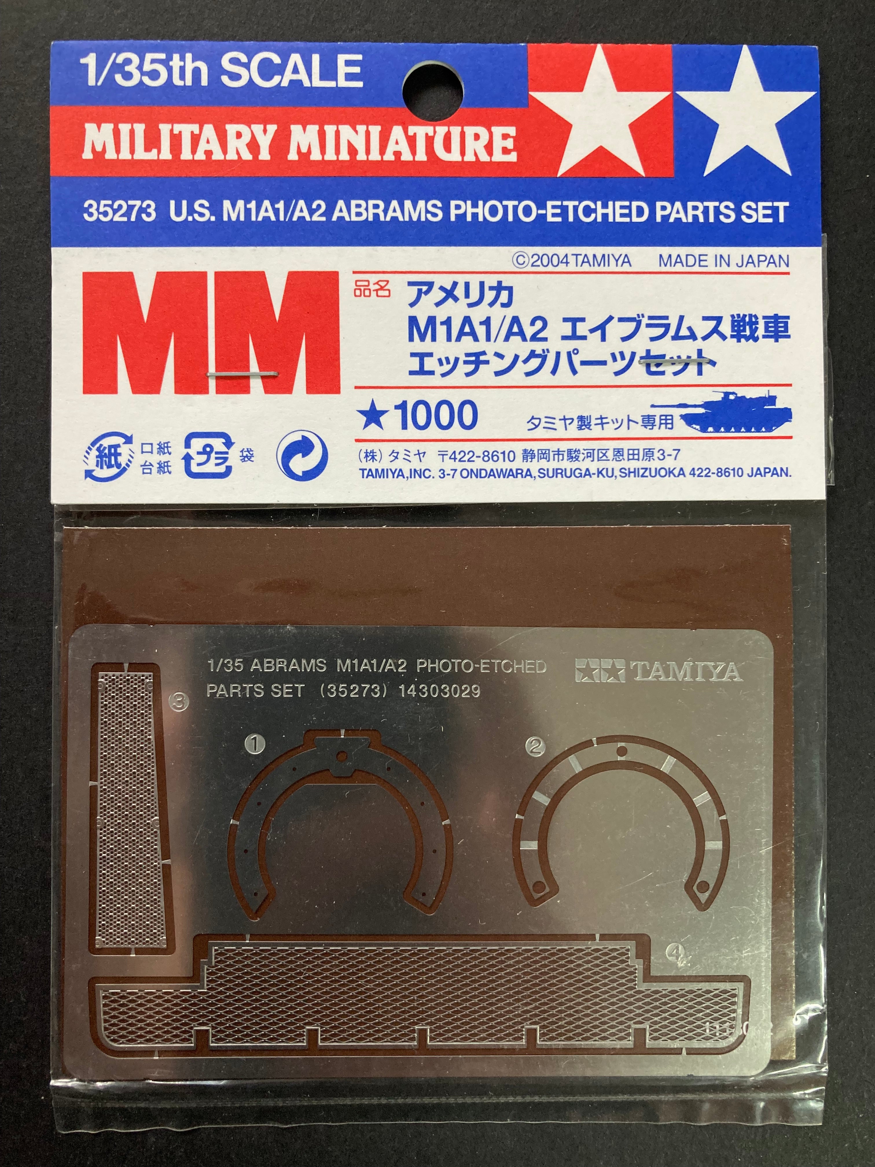 [35273] U.S. M1A1/A2 Abrams Photo-Etched Parts Set