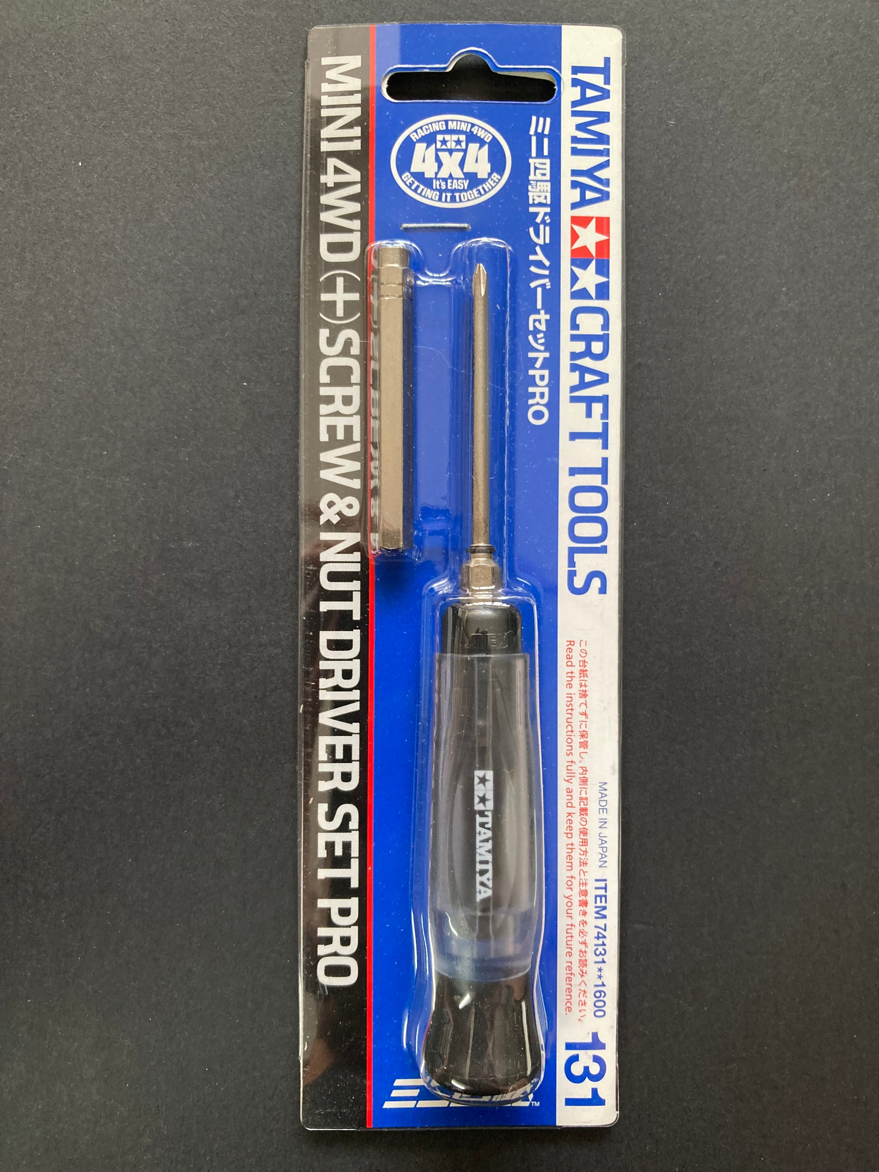 Mini 4WD (+) Screw & Nut Driver Set PRO