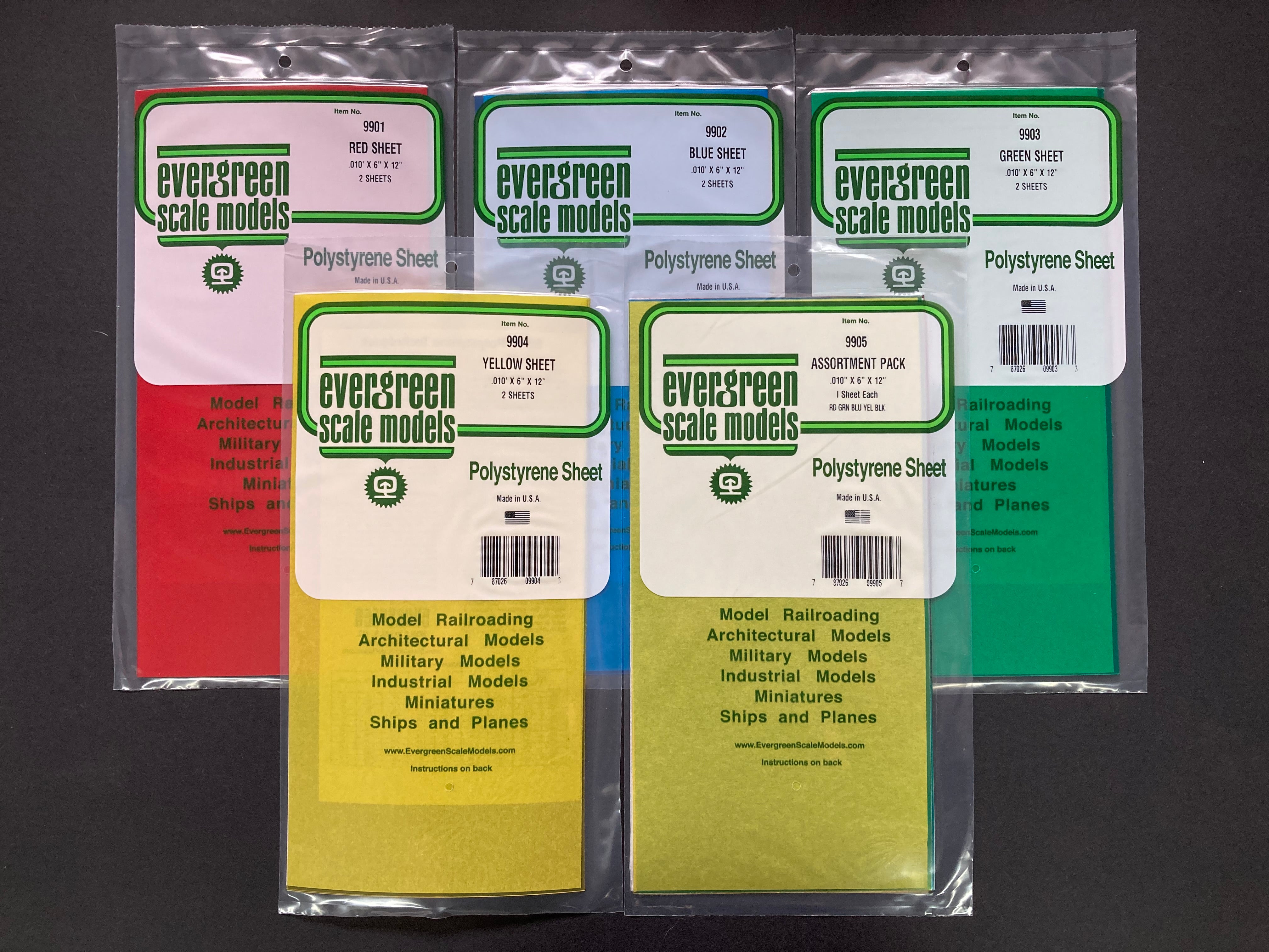 15 cm x 30 cm Transparent Colored Polystyrene Sheets 聚苯乙烯透明顏色改造板